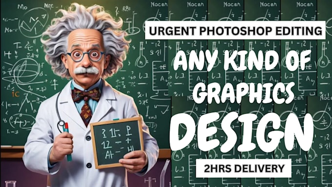 Do urgent graphic design, photoshop photo editing or redesign image ...