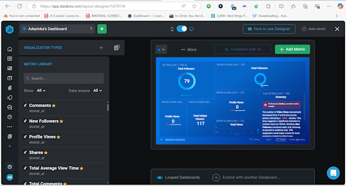 Build databox visualization dashboard report by Duda_tech | Fiverr