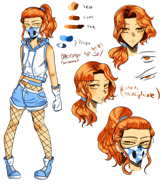 Create the design of your oc by Raioncchan | Fiverr