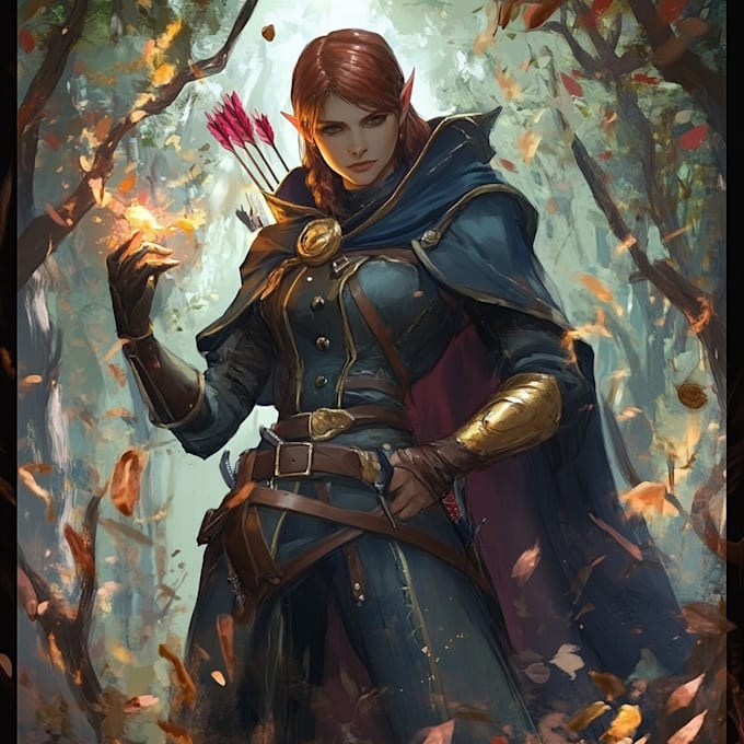 Design unique dnd character art for your project by Cusheilkha | Fiverr