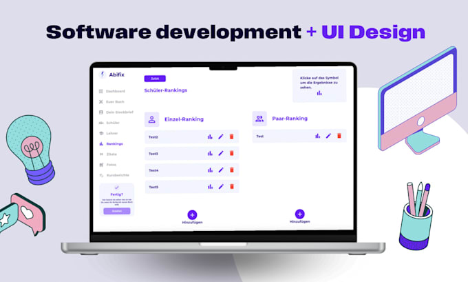 Create your full stack webapp ui ux design and software by Sophiashz | Fiverr