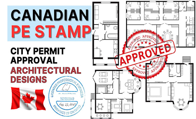 Do architectural building plan and design with canadian pe stamp permit ...