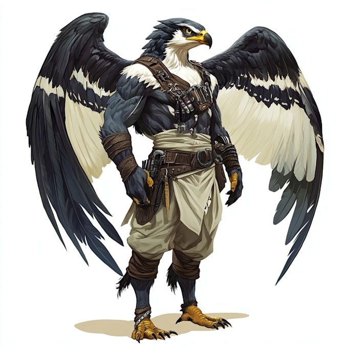 Draw 2d game character for dnd art by Ninhusunat | Fiverr