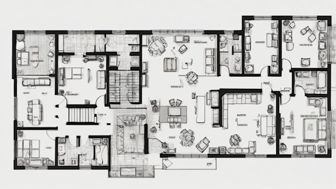 Draw autocad 2d floor plan, blueprint for real estate agents by ...