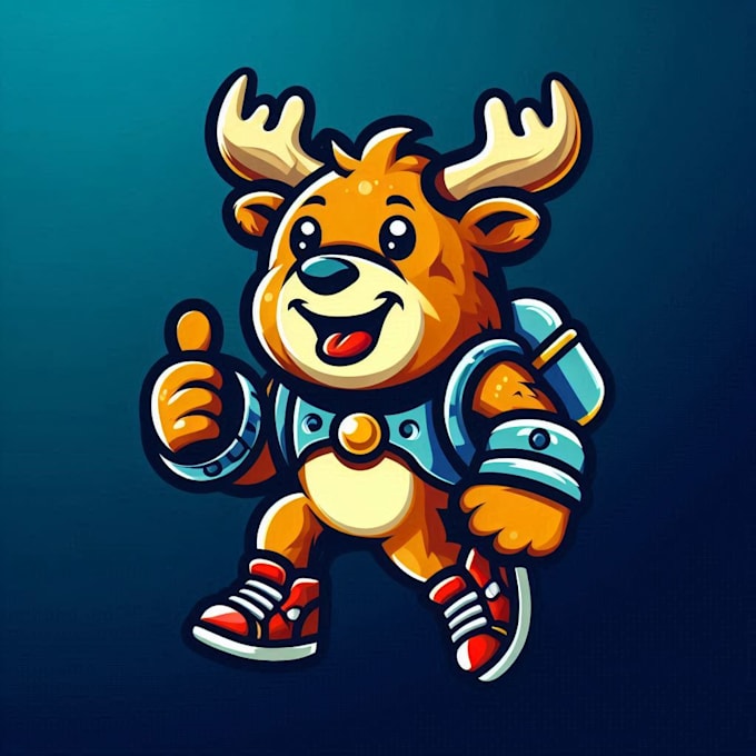 Design modern cartoon mascot logo, and caricature character by ...