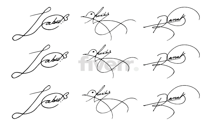 Design artistic unique handwritten signature or autograph by Sohelr97 ...