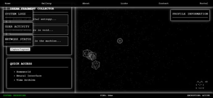 Craft an immersive retrocyber html websites for neocities or tumblr ...