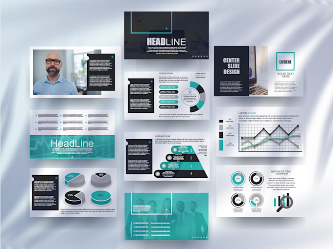 Professional engaging powerpoint presentations custom designs by Designviews | Fiverr