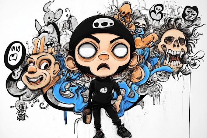 Create simple character doodle art by Neameester | Fiverr