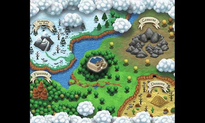 Rpg map,fantasy map,dnd map ,rpg fantasy,battle map lowpoly vector map ...