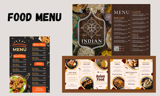 Design price list food menu board catering menu resturant menu rate ...