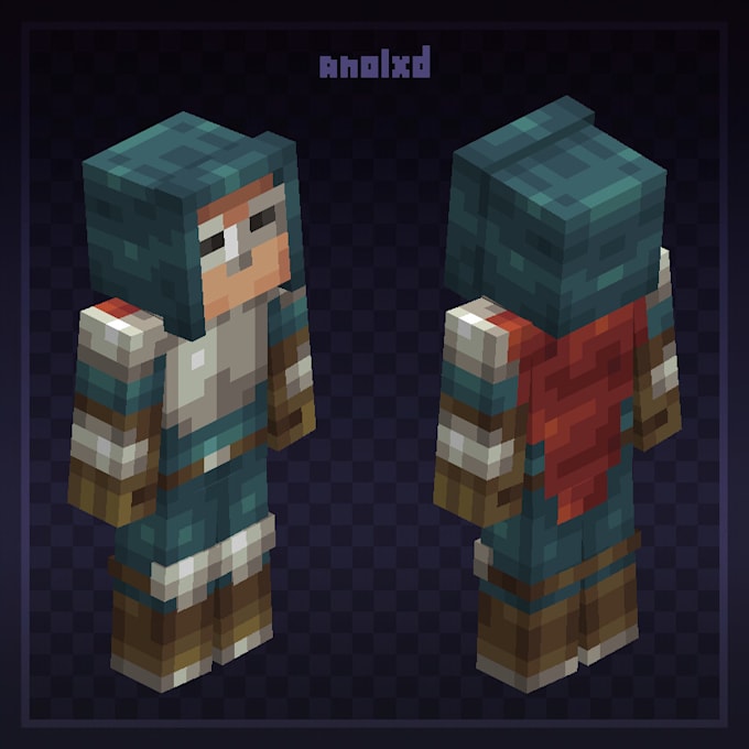 Do unique minecraft style skin for you by Anolxd | Fiverr