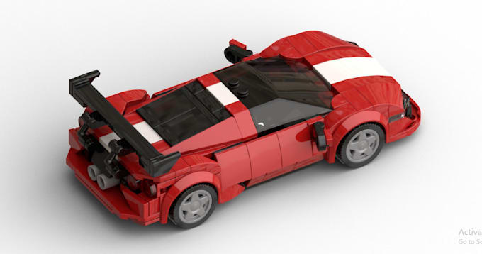 Craft 3d lego car model, exterior design, minifigure, game car,gtav car ...