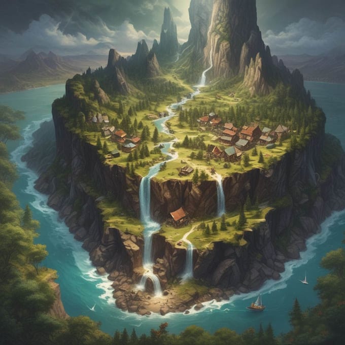 Create custom fantasy maps for you by Buffacil | Fiverr