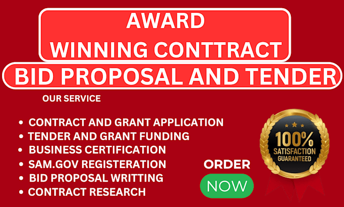 Do winning bid proposal research and respond to an rfp for government ...