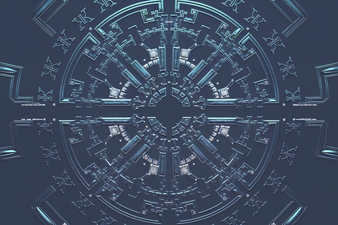 Design a symmetrical cyber sigilism, agrogoth, tribal, neotribal tattoo ...