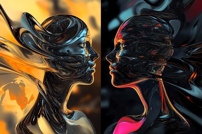 Draw illustration expressionism portrait, abstract art by Elmarieerk ...