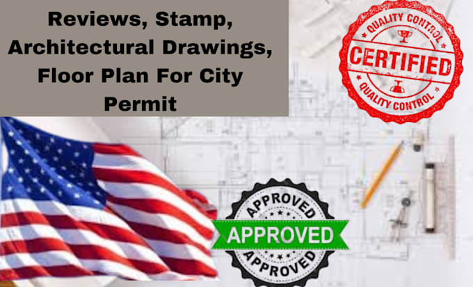 Stamp, draw architectural drawings, floor plans, engineering drawing ...