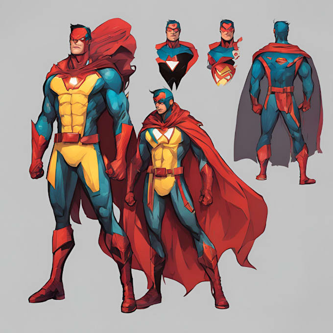 Create concept art superhero character design for comics by Davidllan ...