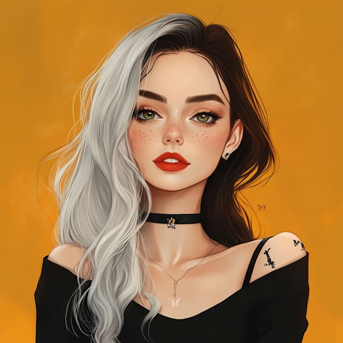 Draw pfp, avatar icon, album cover, portrait of your oc by Kauccau | Fiverr
