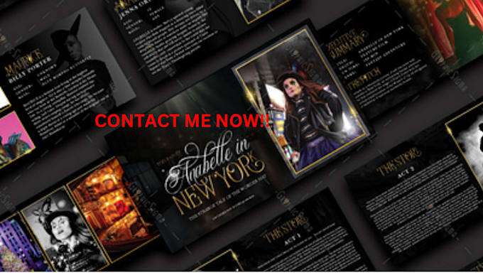 Design pitch deck presentation for film tv show and podcast do movie ...
