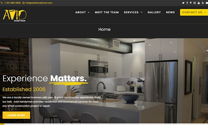 Diseñar sitio web de leads para pintura, techado, electricista ...