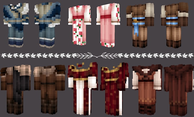 Make a full medieval minecraft skin by Mysterychan | Fiverr