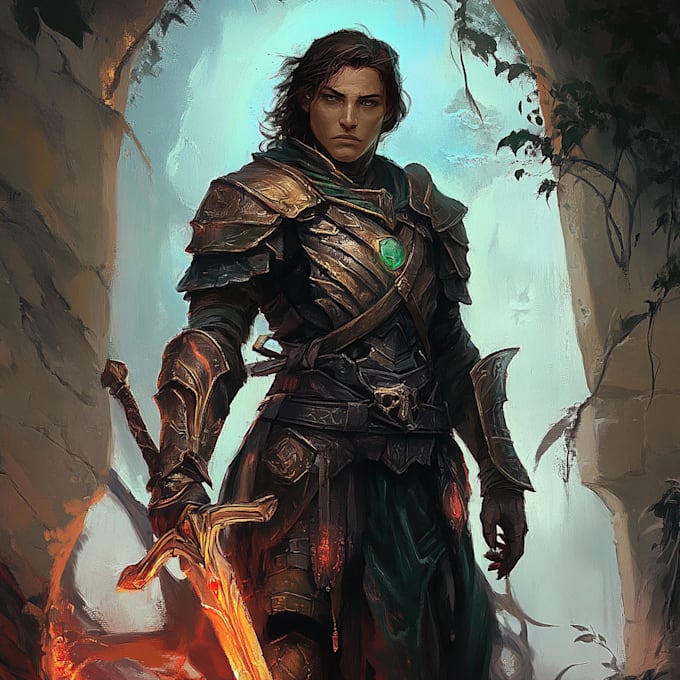 Draw dnd, fantasy character and dnd character art for you by Belstead ...