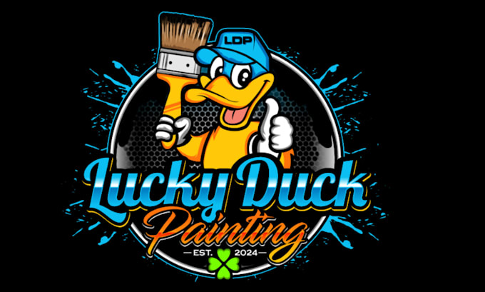Do luxury lucky duck painting logo design by Benjamin_berna | Fiverr