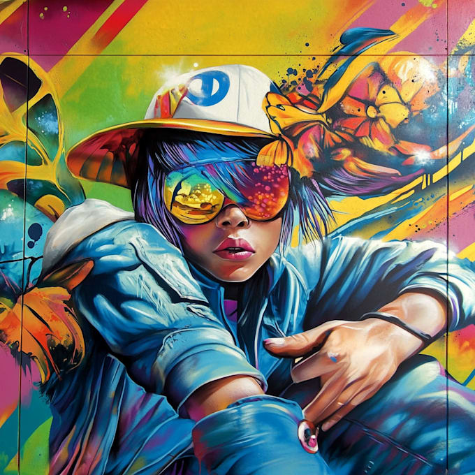 Do graffiti designs, murals and wall arts by Gristhadend | Fiverr