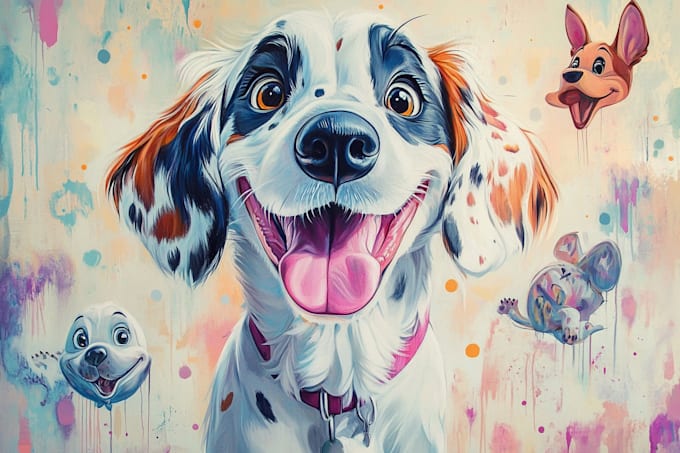 Draw amazing disney pet portrait by Aberansey | Fiverr