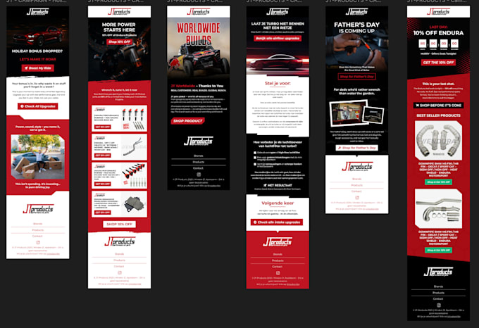 Design creative, beautiful and responsive emails in figma by Denizgunerai | Fiverr