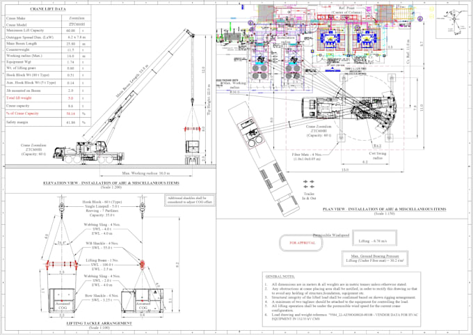 Provide my service for preparing crane rigging plan and transportation ...