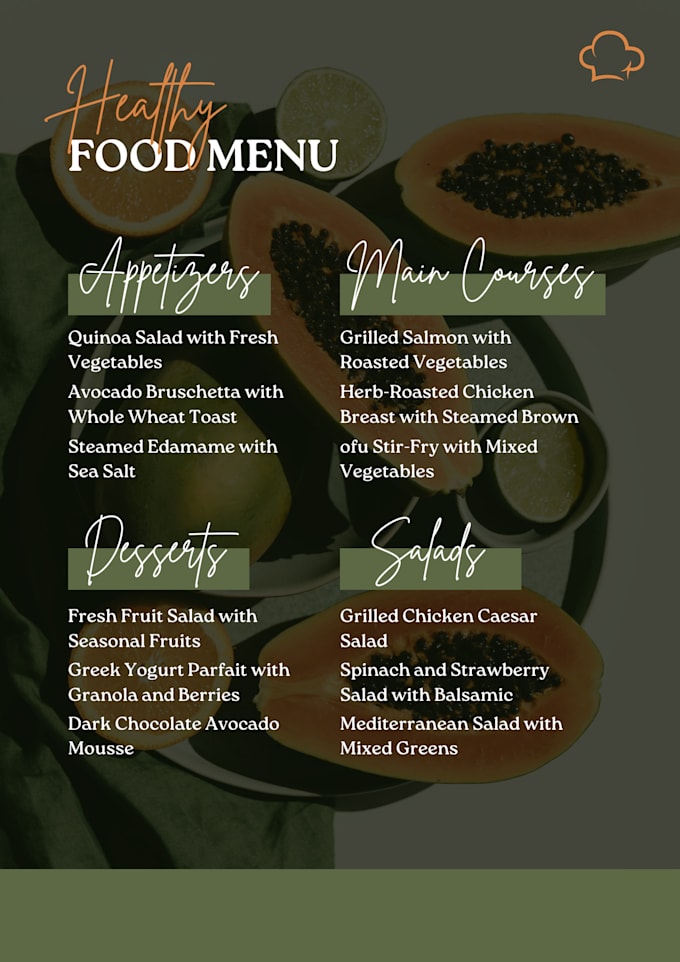 Do modern restaurant menu design, food menu, restaurant menu by Baba ...