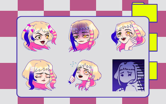 Draw emotes for your twitch channel by Alisalord | Fiverr