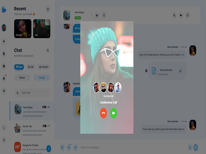Create call conference app using webrtc and asp net core by Nasirkhalil | Fiverr