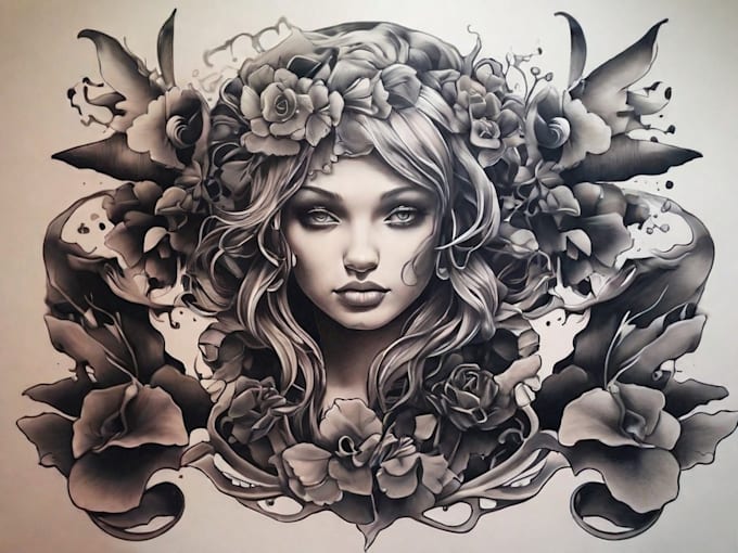 Create awesome custom tattoo design by Rhiannynes | Fiverr