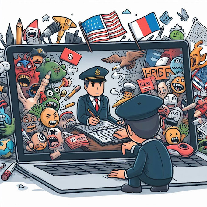 Create political and editorial cartoons by Hipparos | Fiverr