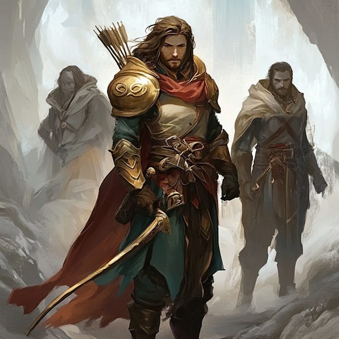 Draw dnd character illustration and game art by Canshi4 | Fiverr