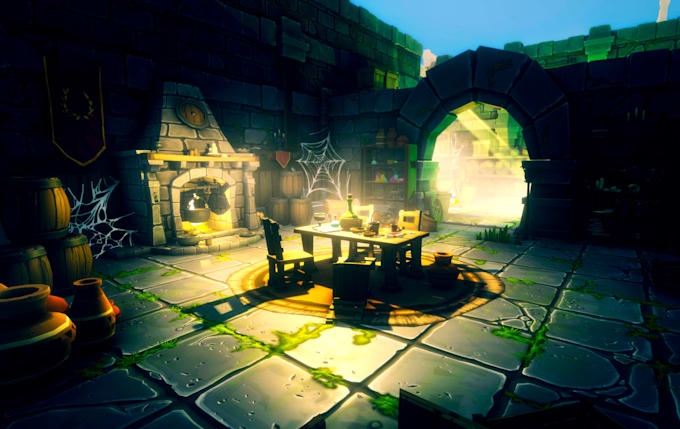 Design optimized and beautiful stylized environments by Particle23 | Fiverr