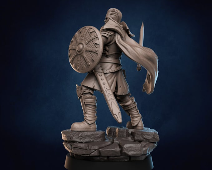 Dnd mini figure for action posed colectibles,add joints to 3d model ...
