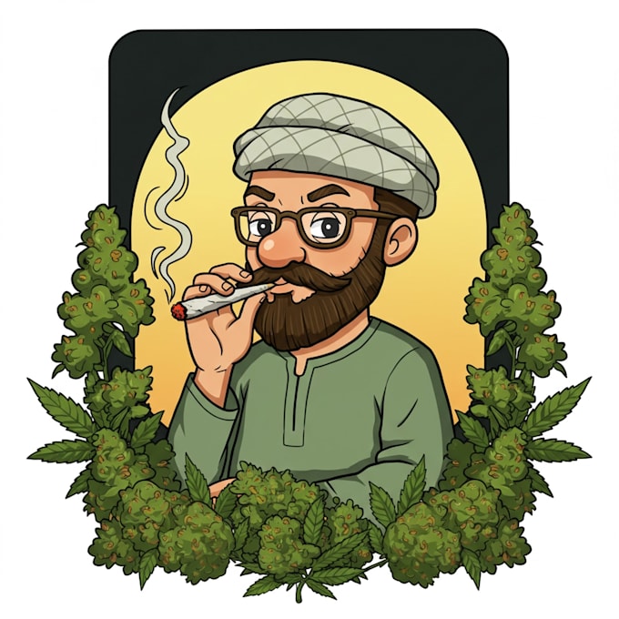 Create an exclusive cartoon weed character design by Julio_santos32 ...