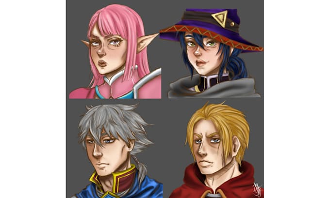 Create custom rpg maker character,bust sets,pixel art,mv and mz facesets by Henryben445 | Fiverr