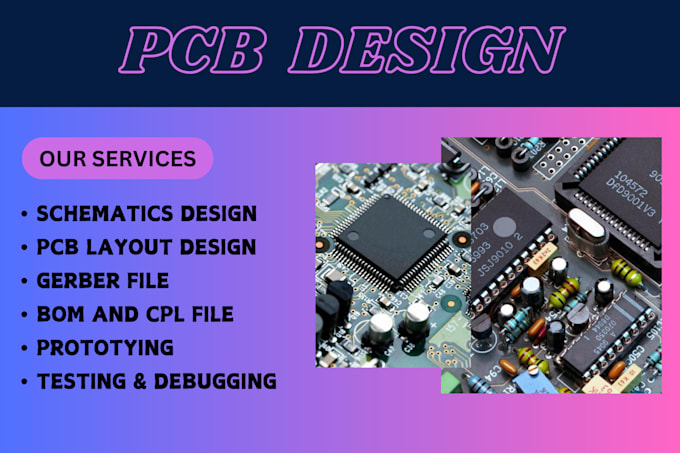 Design custom pcb boards, circuit schematics, prototypes, gerbers, 3d ...