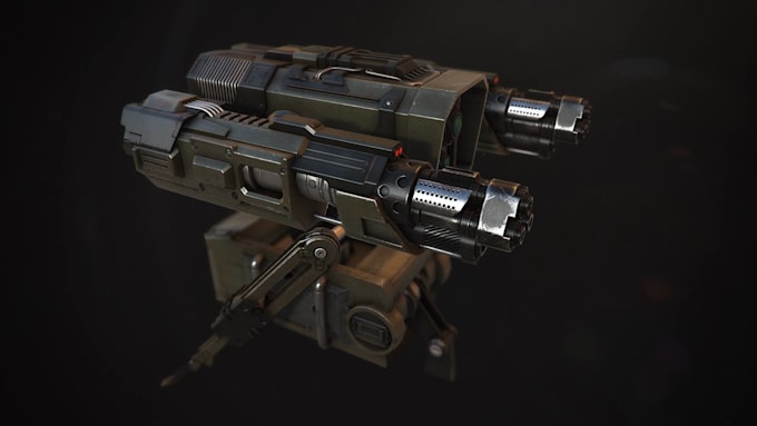 3d game assets, props, weapon model, mech sci fi, armor,4k texture, rig ...
