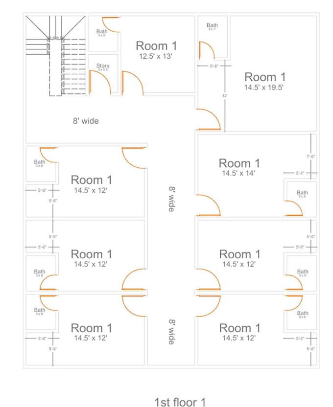 Create professional 2d floor plans and layouts for homes and commercial spaces by Designs_by ...