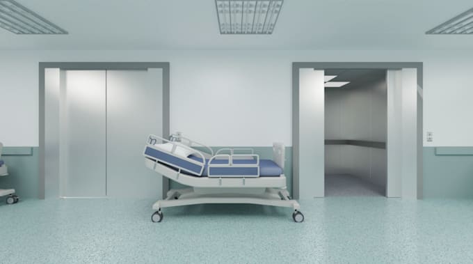 Design 3d hospital ward and hallway,clinic,landscape design,revit ...