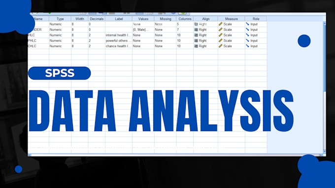 Do spss data analysis, medical statistics, and biostatistics by Online_nurse | Fiverr