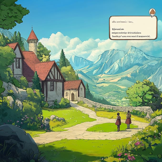 Draw 2d backgrounds in any style art by Hellunai | Fiverr