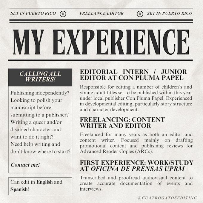 Help you polish the plot and structure of your manuscript by Mara ...